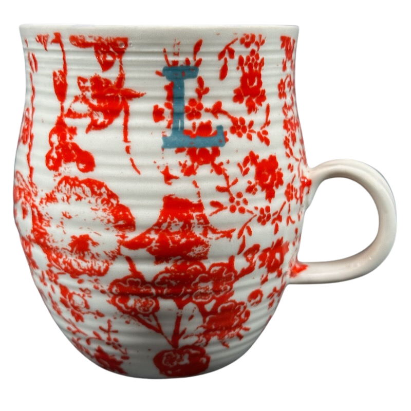 Homegrown Letter "L" Monogram Initial Mug Anthropologie – Mug Barista