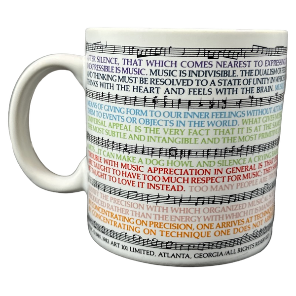 Music Quotes Kenneth Grooms Mug The Toscany Collection – Mug Barista