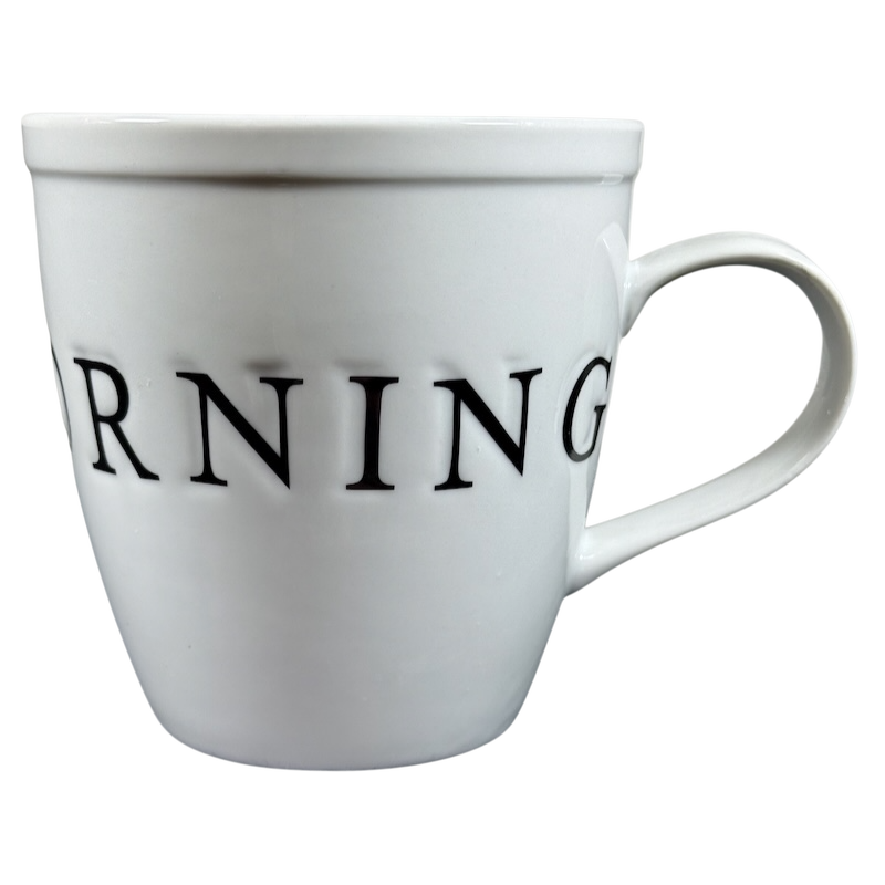 Collectible Good Morning Vintage Etched Mug World Market | Mug Barista