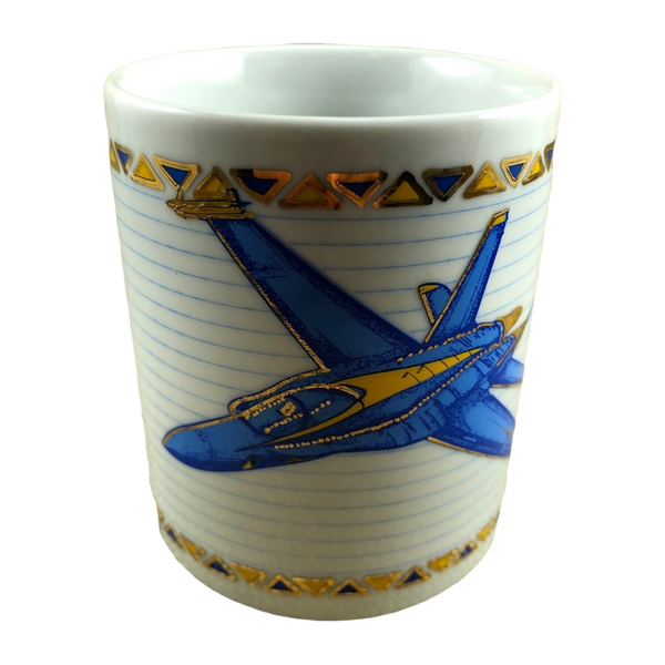 Blue Angels Gold Yellow And Blue Metallic Accents Mug – Mug Barista