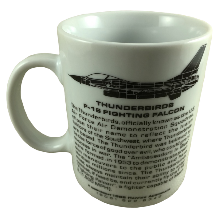 United States Air Force Thunderbirds F-16 Fighting Falcon Mug – Mug Barista